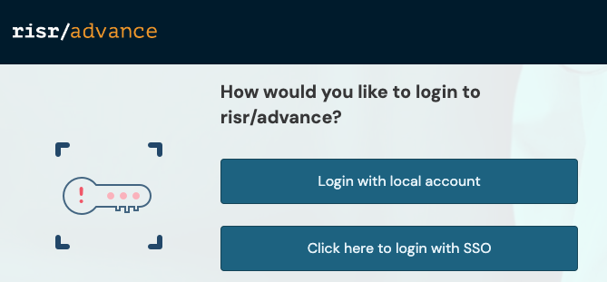 Login and authentication – risr/advance