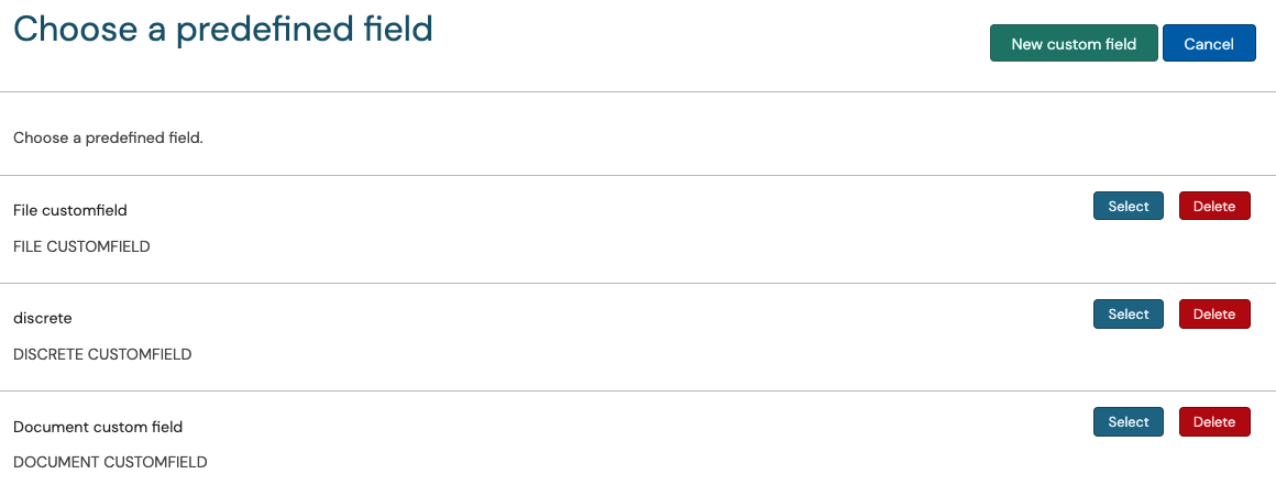 Predefined fields – risr/advance