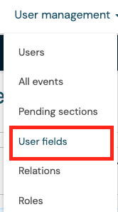 User fields – risr/advance
