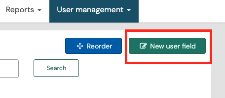 User fields – risr/advance