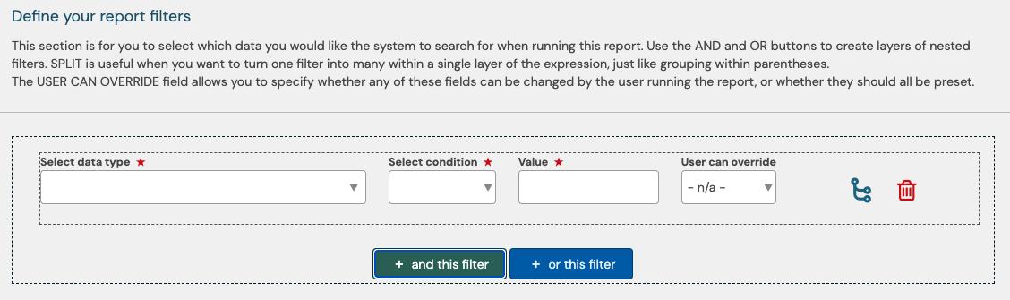 Create a new report – risr/advance