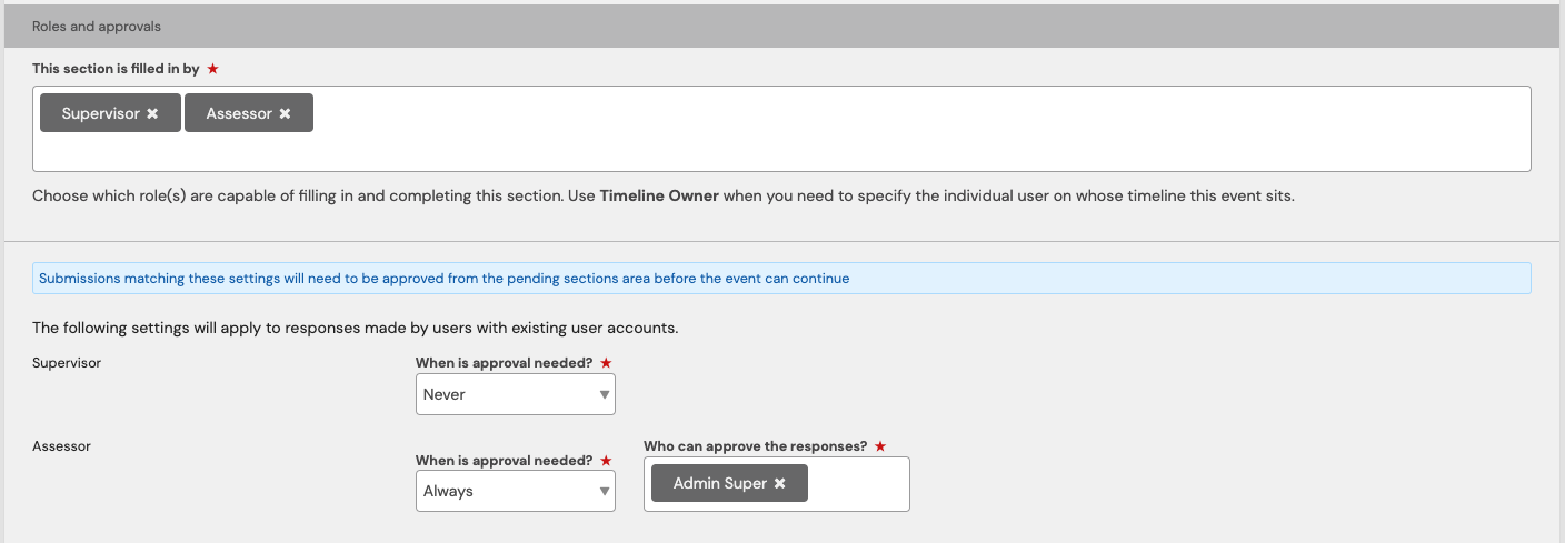 Pending sections – risr/advance